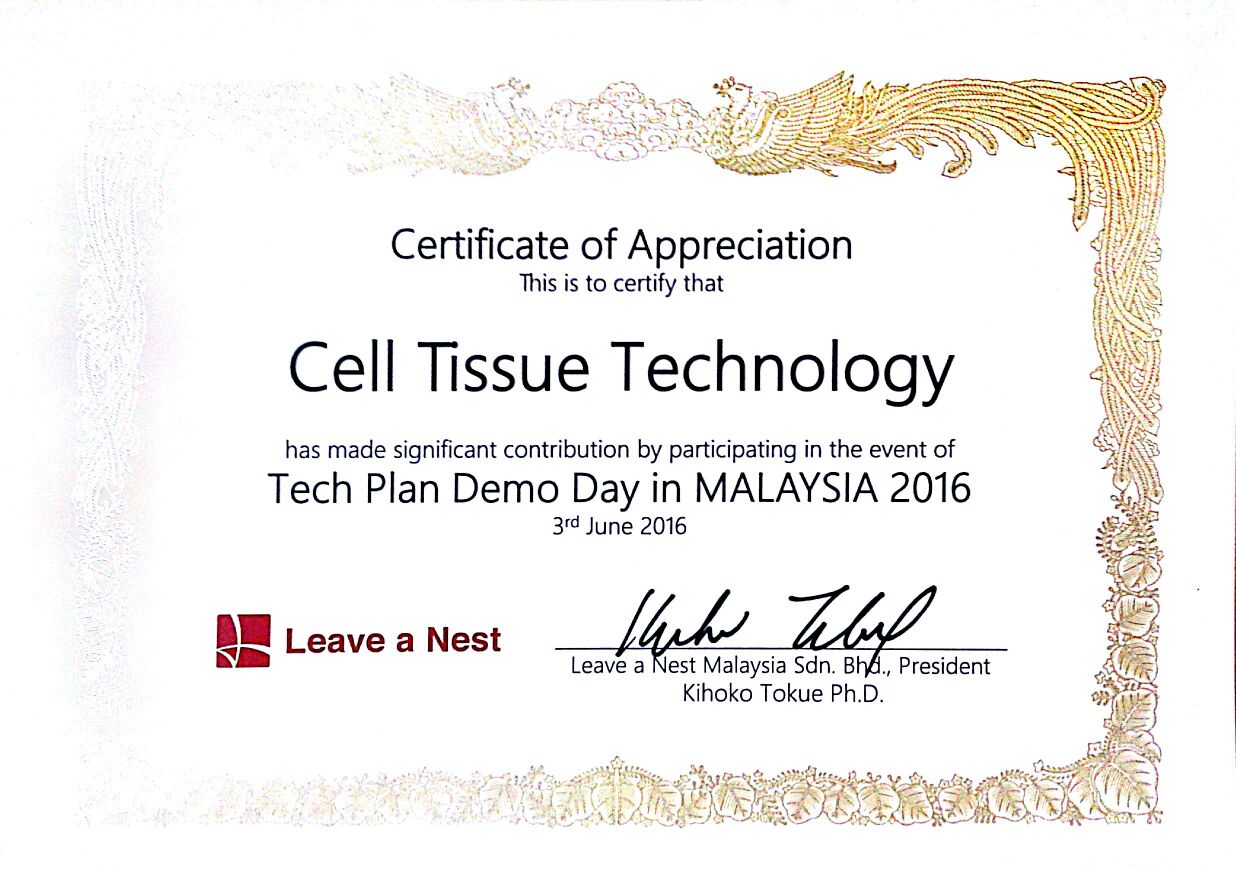 AWARDS & RECOGNITION - Cell Tissue Technology